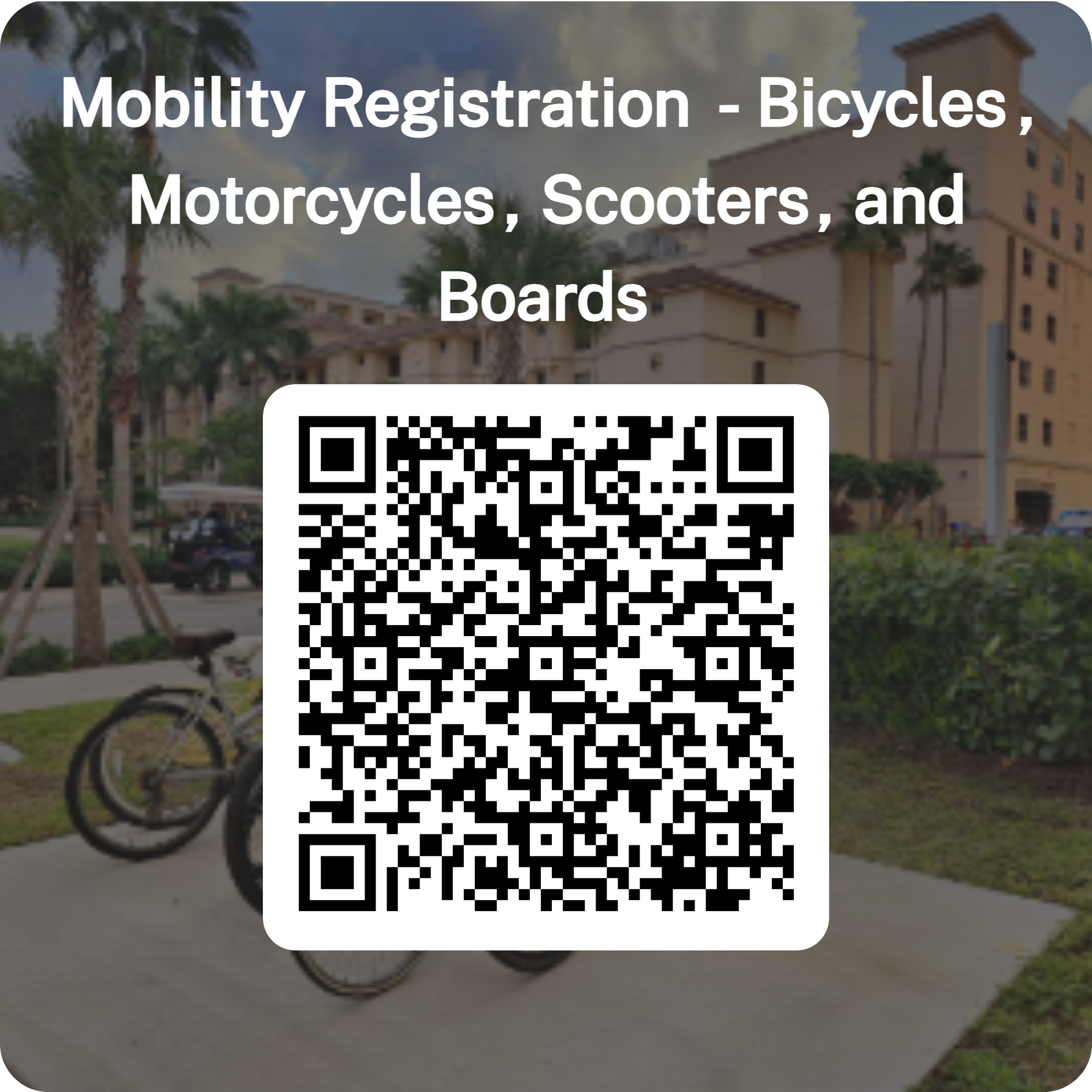Campus Mobility Registration - Main View | PARKING AND TRANSPORTATION ...